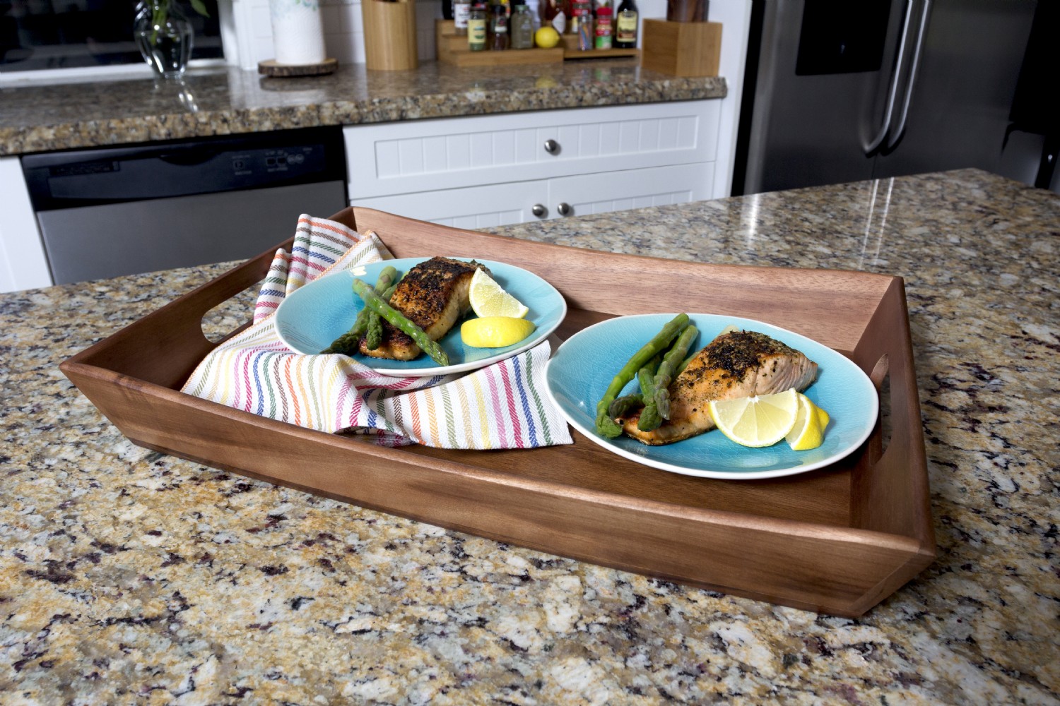 Acacia Curved Serving Tray | Lipper International