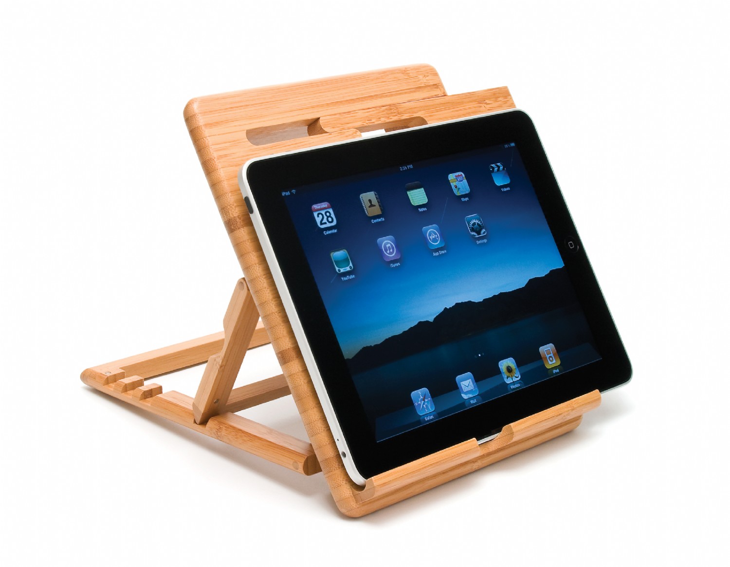 Bamboo Expandable Tablet Stand | Lipper International