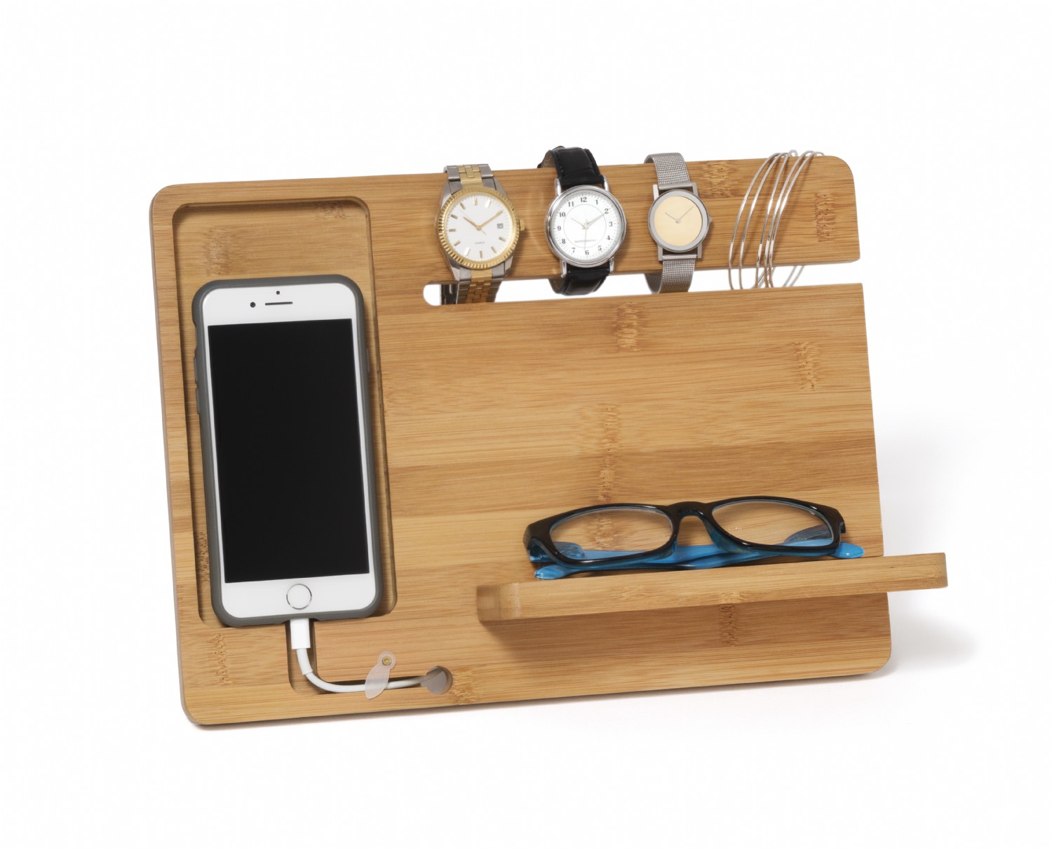 Bamboo Smartphone & Watch Stand | Lipper International