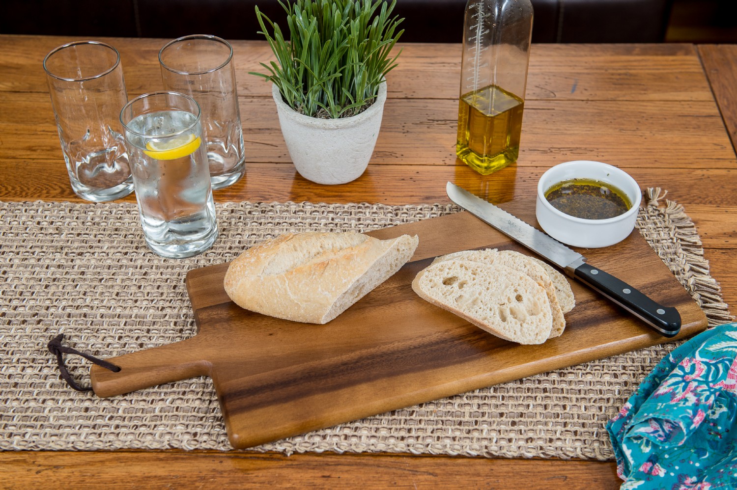 Acacia Paddle Board with Leather Tie | Lipper International