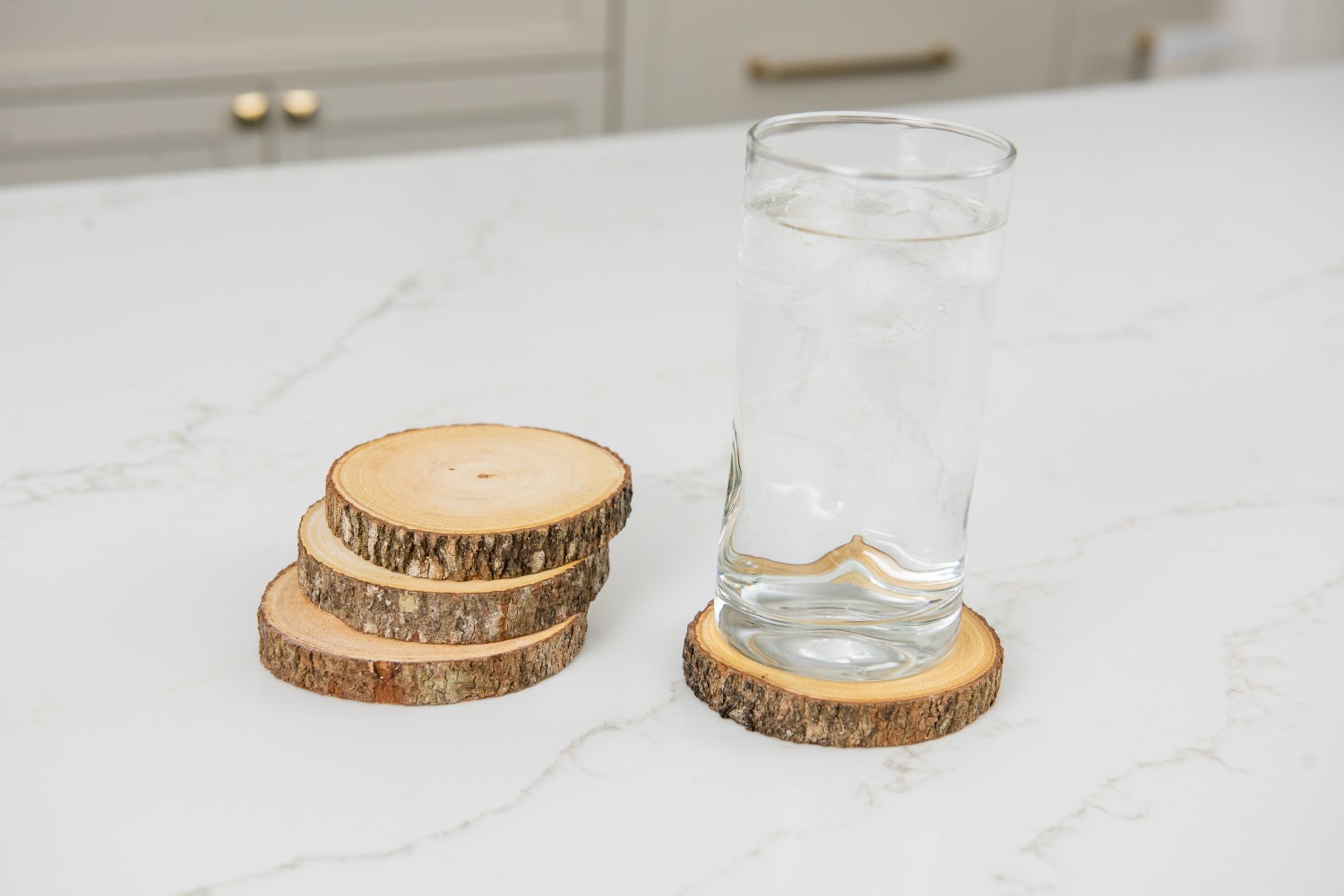 Acacia Bark Coasters, Set of 4 | Lipper International
