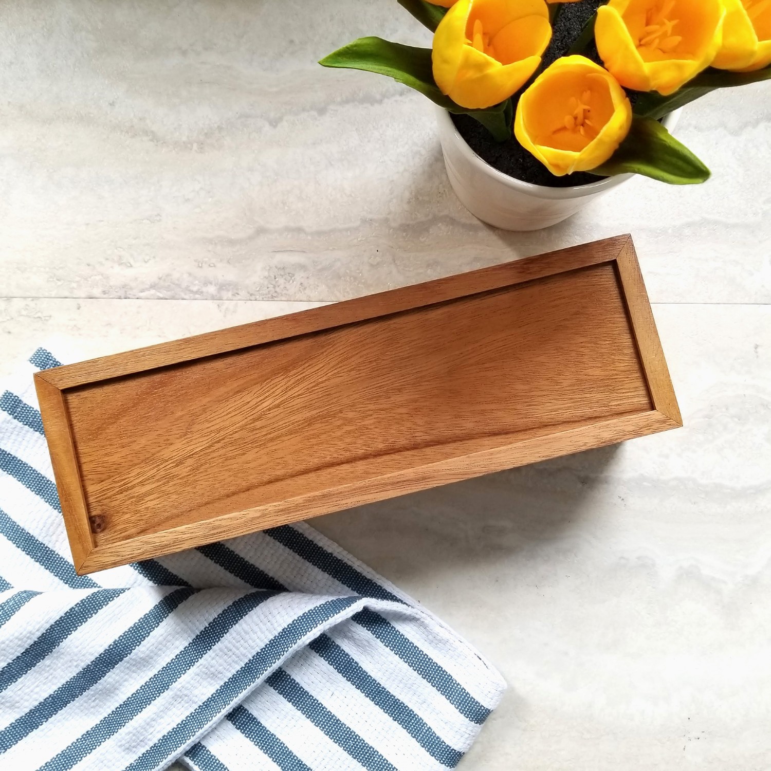 Acacia Tea Box, 4 Sections | Lipper International