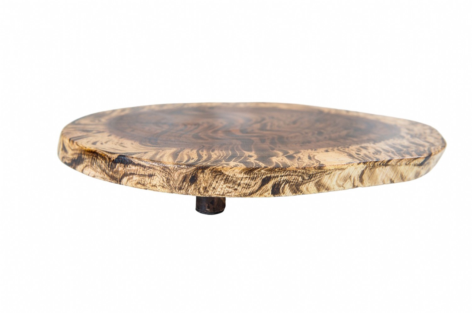 Acacia Natural Burl Finish Server, Small | Lipper International