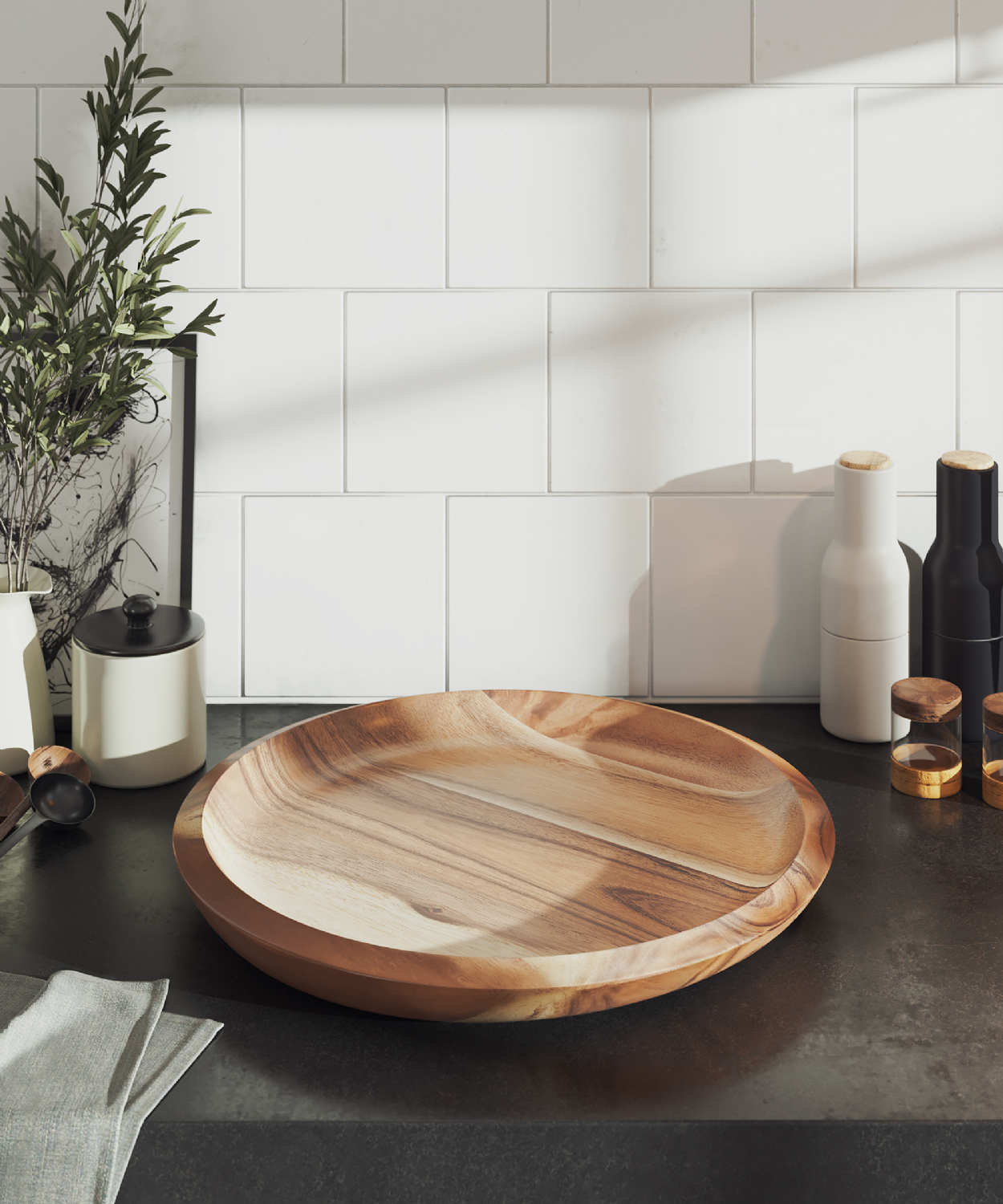 Acacia Grand Centerpiece Platter | Lipper International