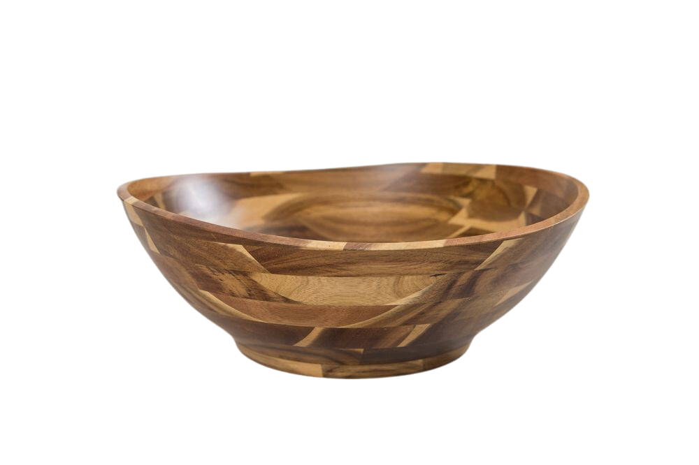 Acacia Natural Round Flared Bowl | Lipper International
