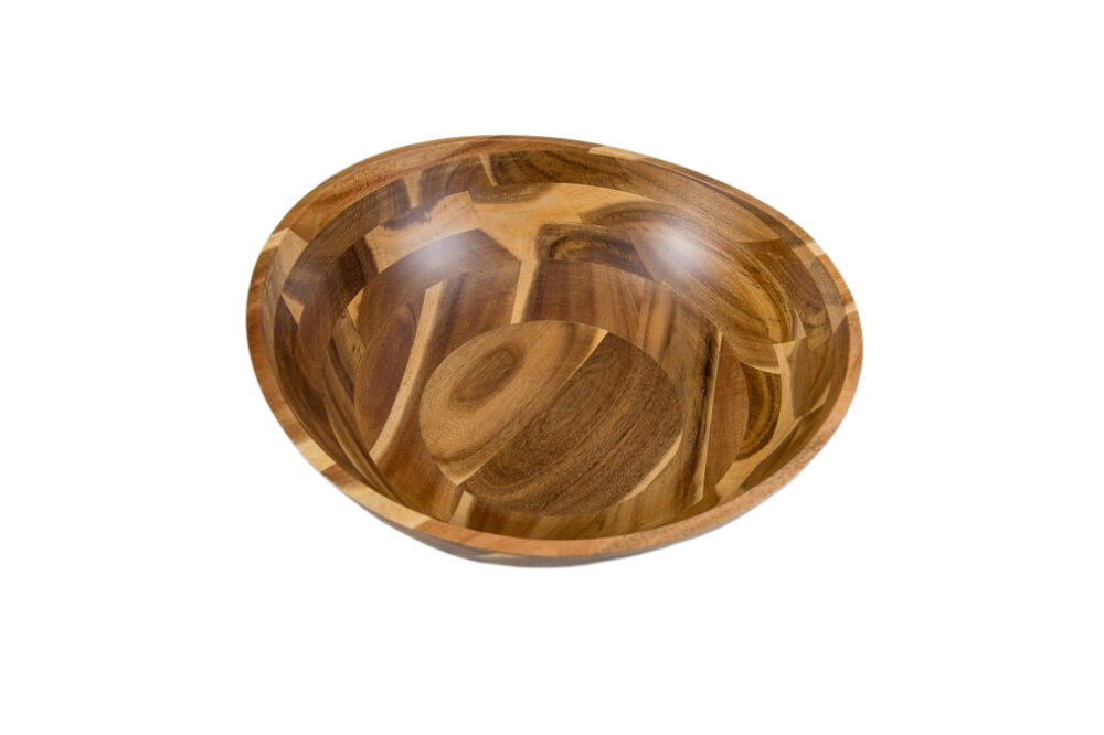 Acacia Natural Round Flared Bowl | Lipper International