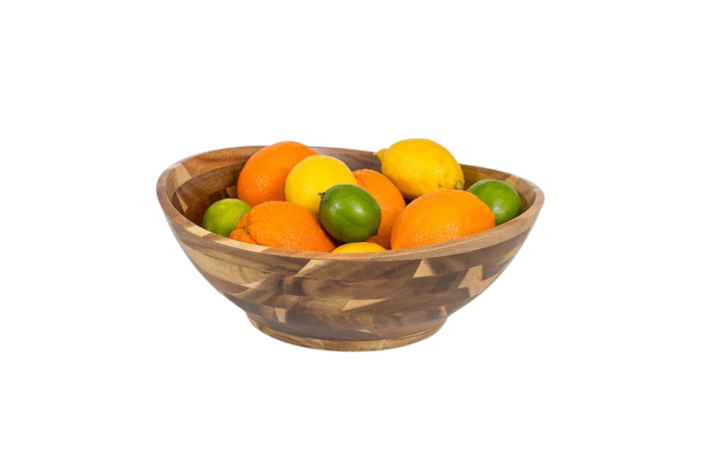 Acacia Natural Round Flared Bowl | Lipper International