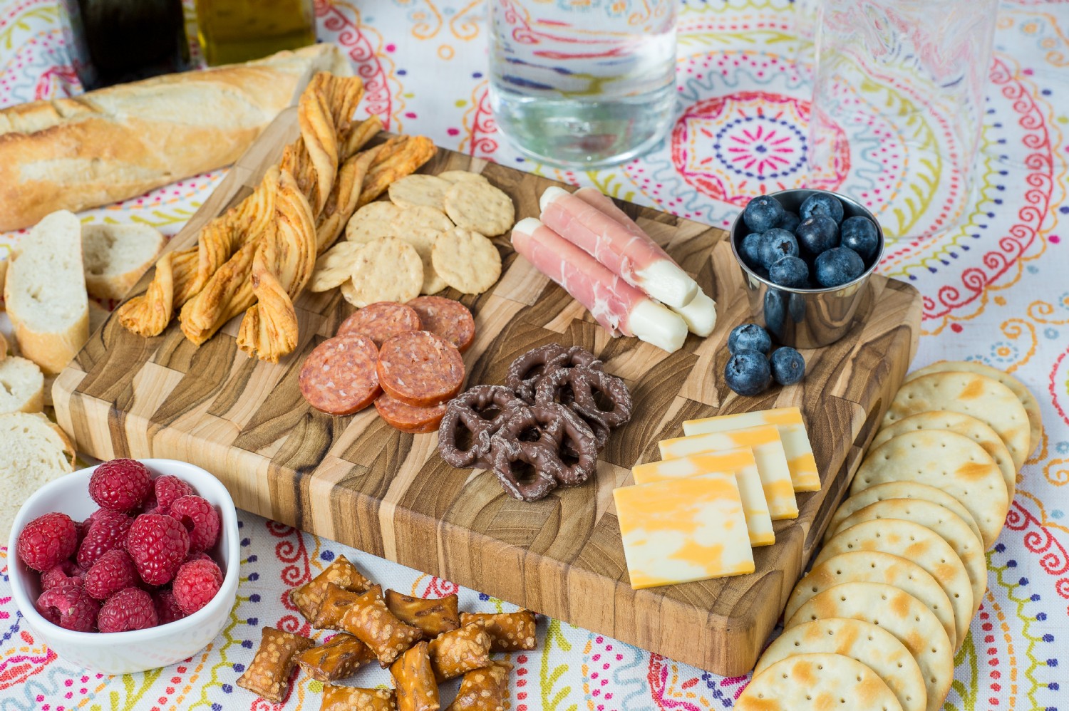 Teak End Grain Chopping Block with Feet | Lipper International