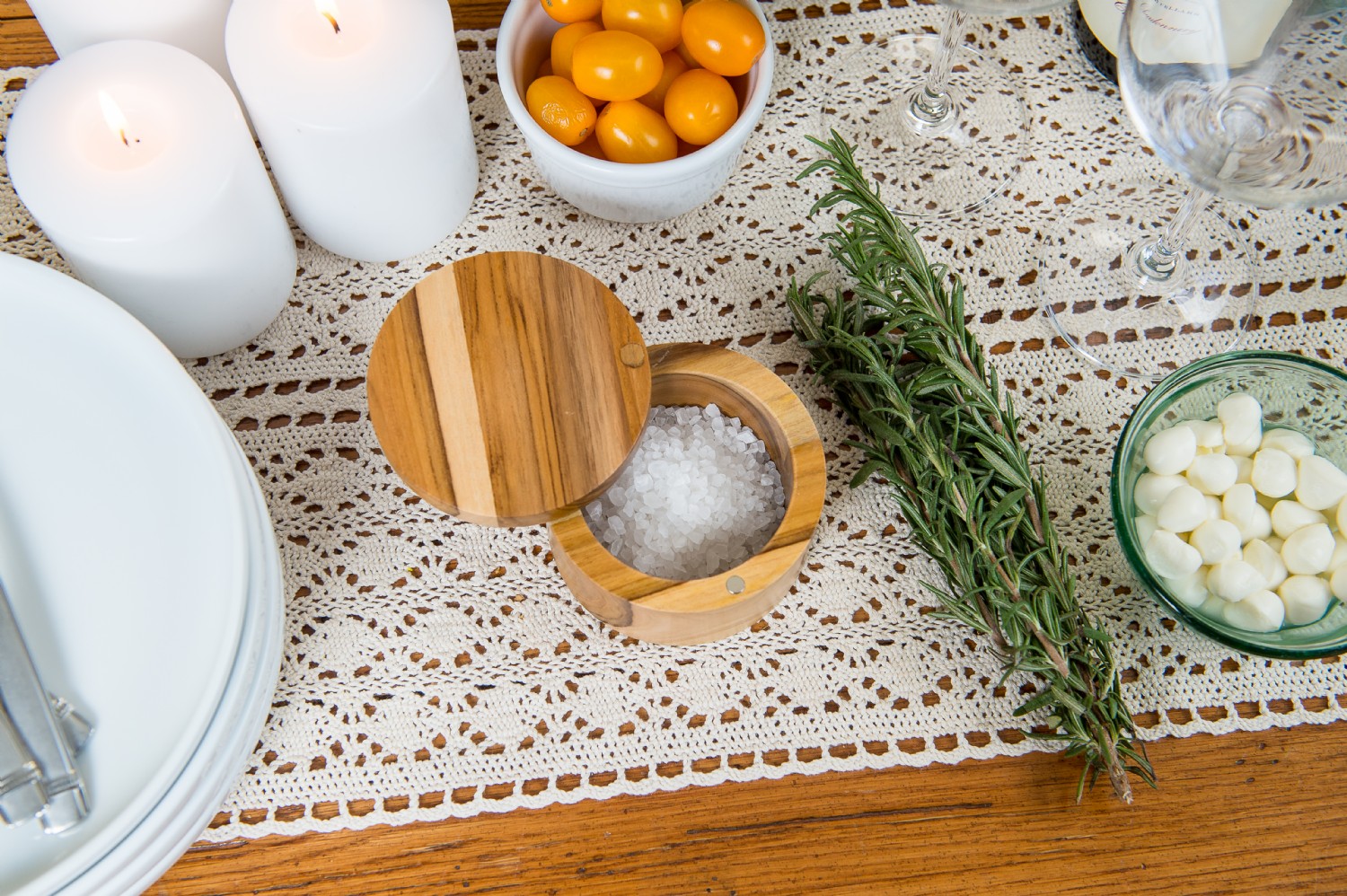 Teak Salt Box | Lipper International