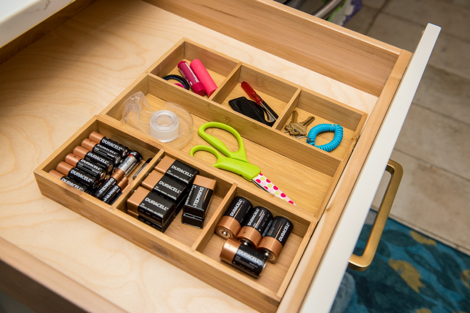 Bamboo Organizer Tray with 4 Compartments | Lipper International