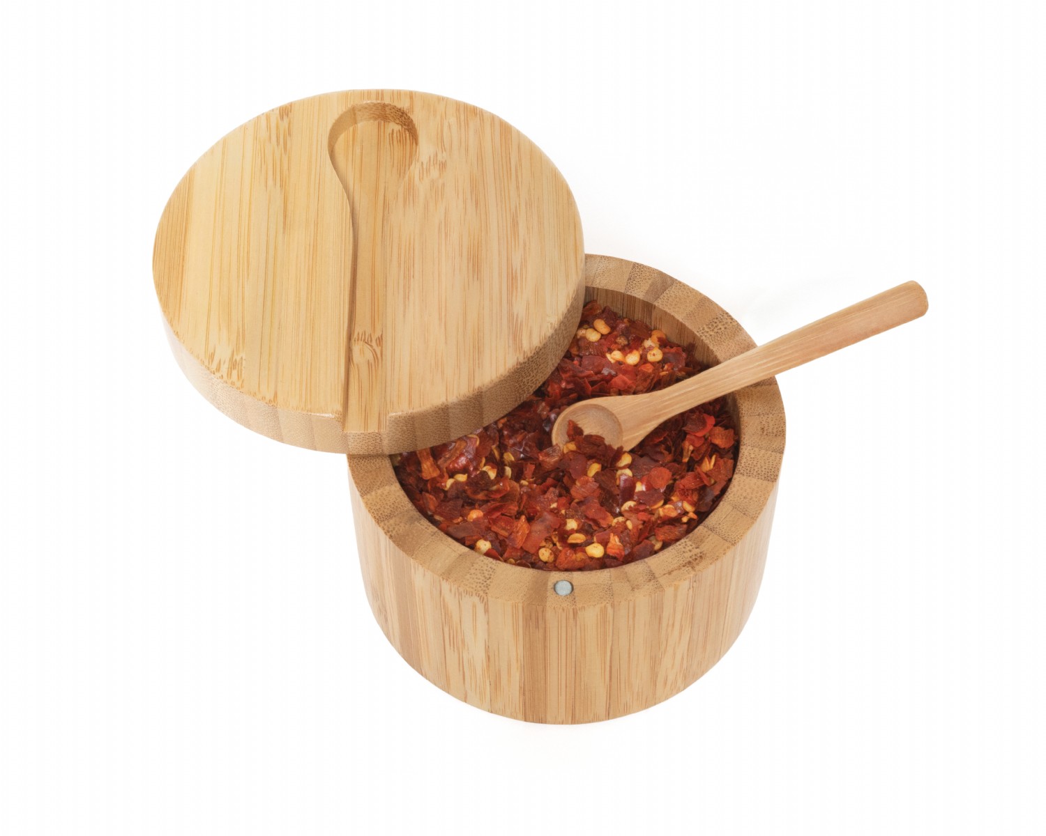 Bamboo Salt Box with Salt Spoon | Lipper International