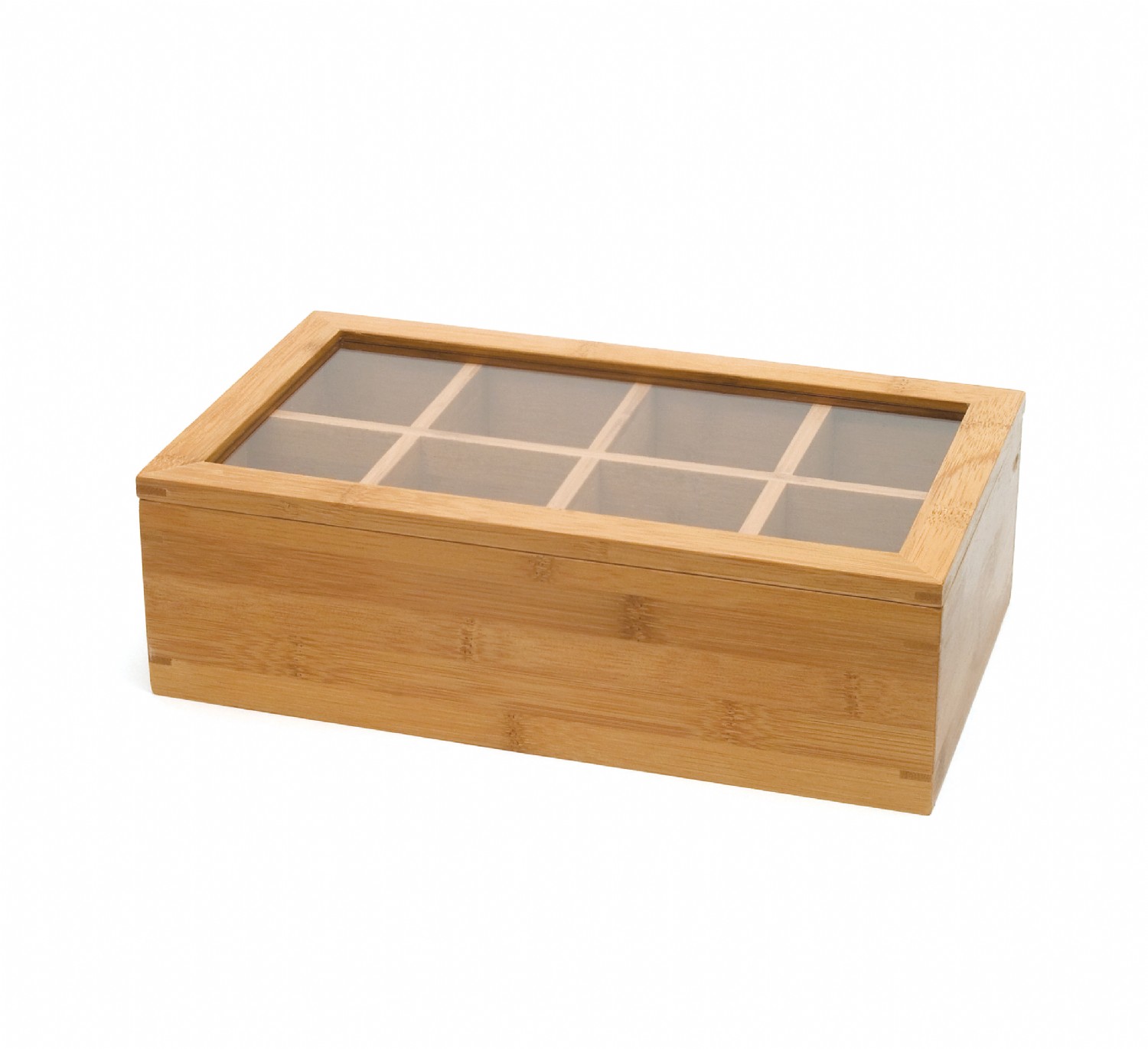 Bamboo Tea Box with Acrylic Cover | Lipper International