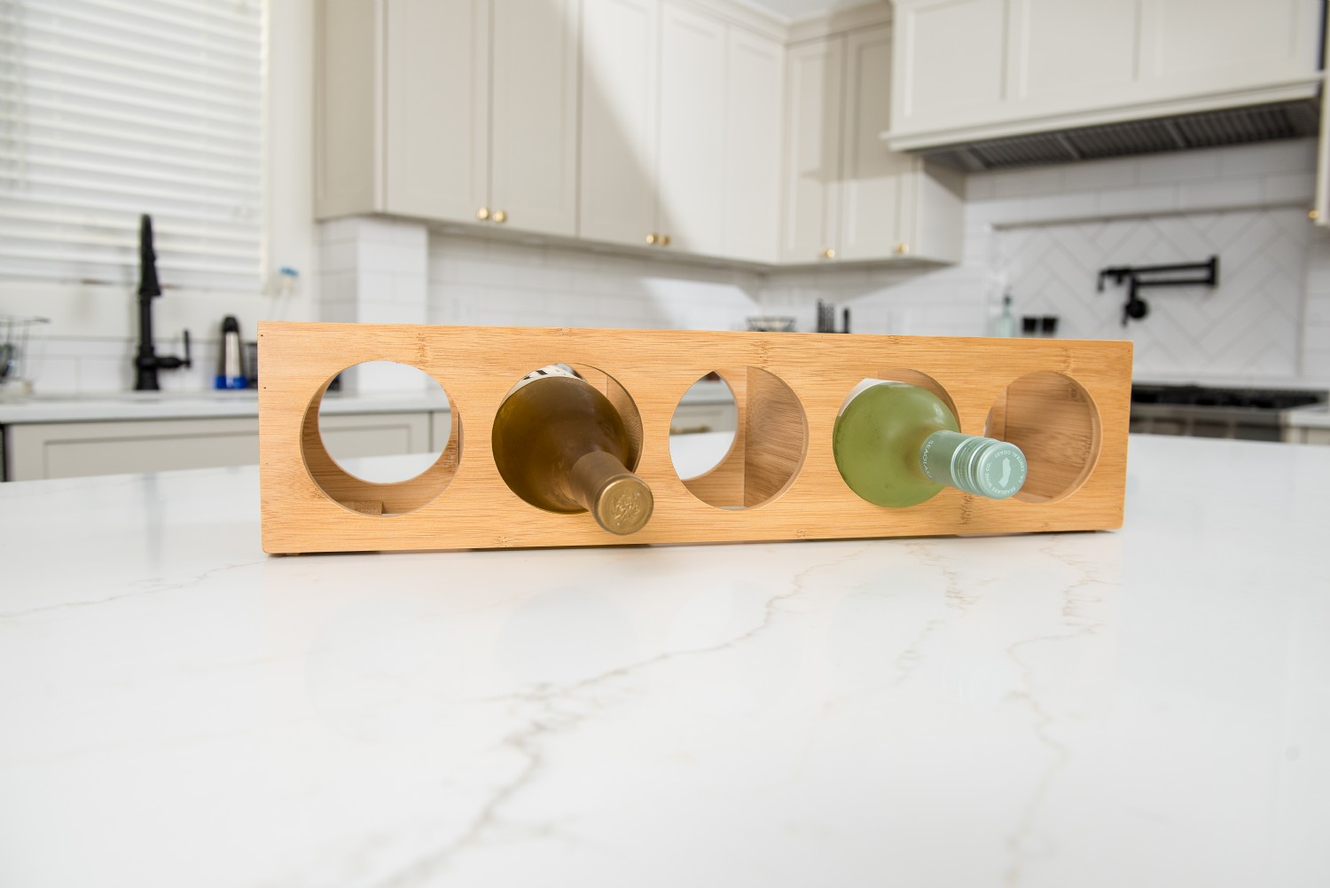 Bamboo 5-Bottle Stackable Wine Rack | Lipper International