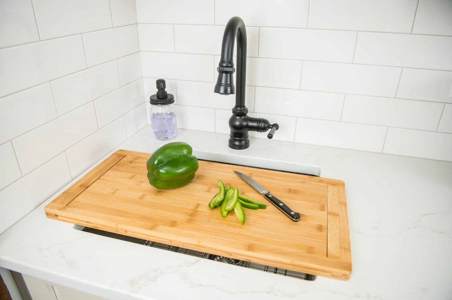 Bamboo Over-the-Sink Expandable Cutting Board | Lipper International