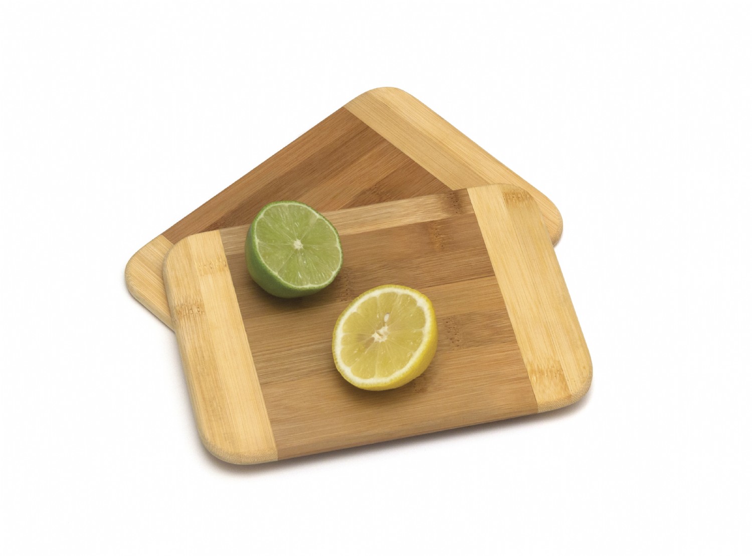 Bamboo Two-Tone Cutting Board, Small (Set of 2) | Lipper International